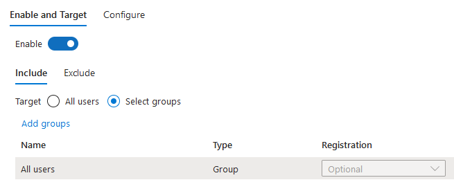 Azure CBA 2: Configure Authentication Methods – Taglio PIVKey