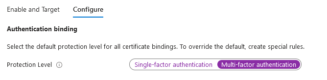 Azure CBA 2: Configure Authentication Methods – Taglio PIVKey